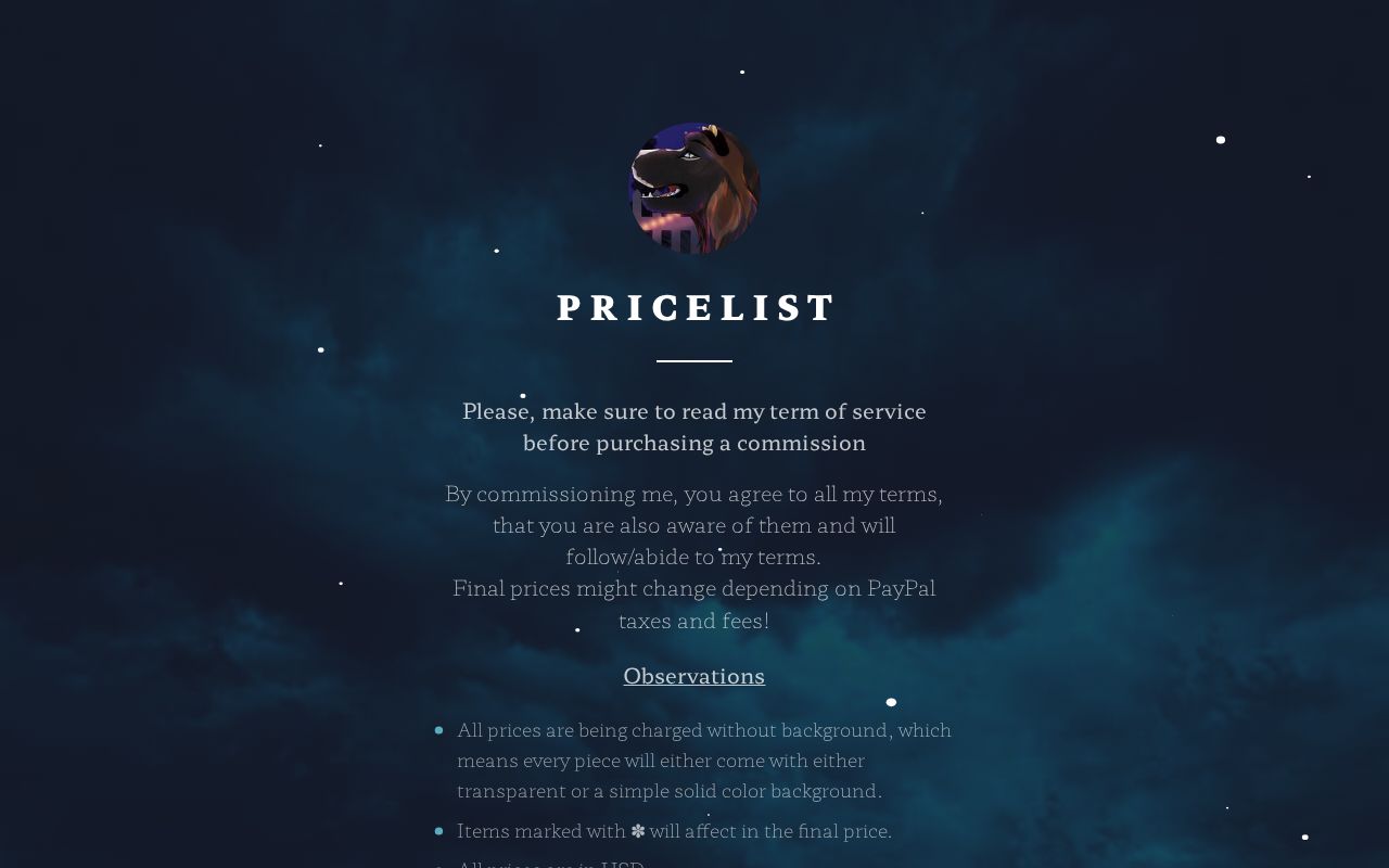 Banshee-e's Commission Sheet